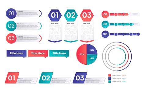 Premium Vector Infographic Element Gradient
