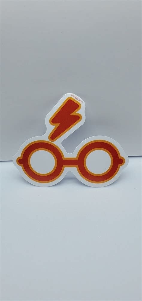 Harry Potter Scar And Glasses Sticker Etsy