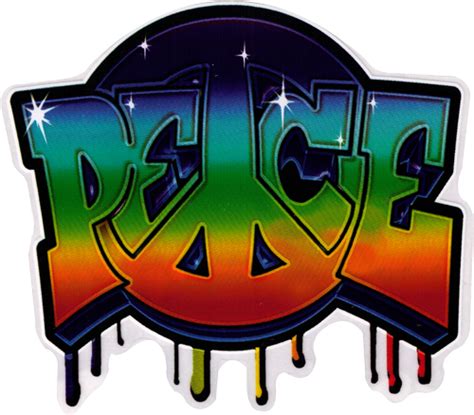Graffiti Peace Window Sticker Decal Peace Resource Project