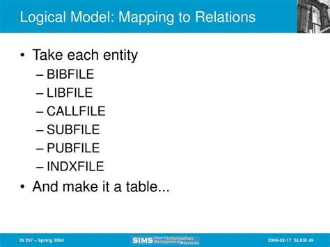 Ppt Database Design From Conceptual Design To Physical Relational