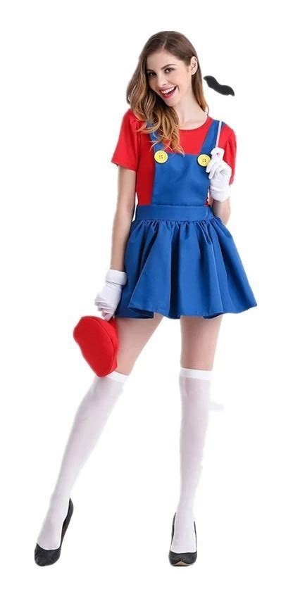 Disfraz Mario Bros Mujer Ubicaciondepersonascdmxgobmx