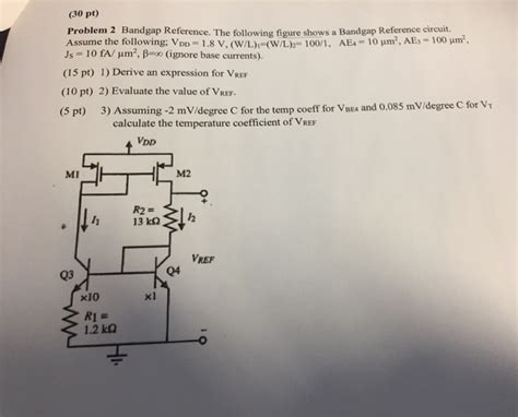Solved Use The Following Transistor Parameters For All The