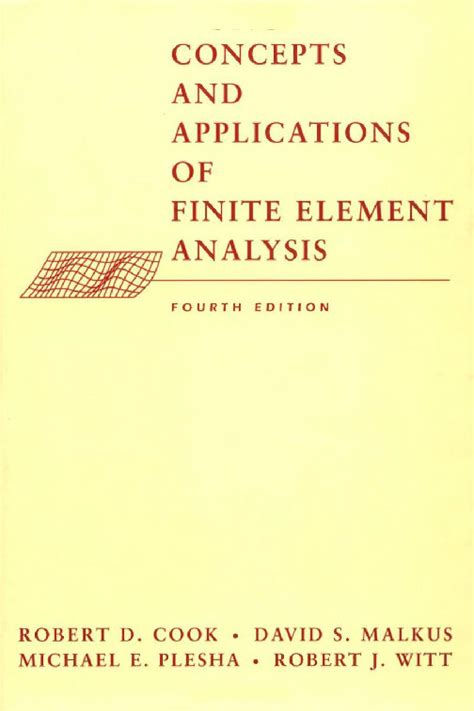 Robert D Cook David S Malkus Michael E Plesha Robert J Witt