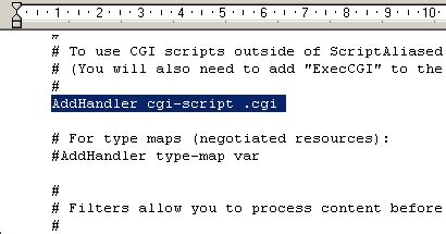 Activeperl Perl For Windows Editing The Apache Config File For Cgi