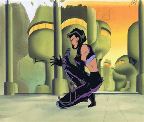 Original Hand Painted Production Cel From Mtvs Aeon Flux Aeon Flux