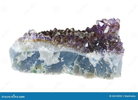紫色的水晶 库存照片 图片 包括有 次贵重 雄心勃勃的 石头 石英 紫色 珍贵 紫罗兰色 气氛 24518992