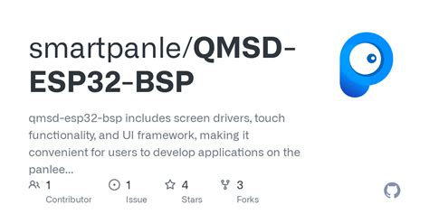 GitHub Smartpanle QMSD ESP32 BSP Qmsd Esp32 Bsp Includes Screen