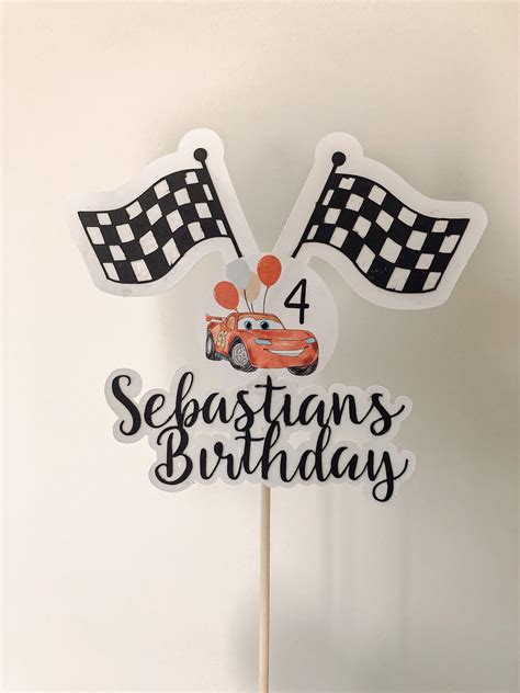 Lightning Mcqueen Cake Topper Etsy