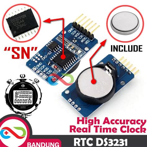 Jual Kode W16p Rtc Ds3231 Seri Sn Real Time Clock I2c Battery Module