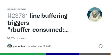 Line Buffering Triggers Rbufferconsumed Assertion Count Andand Count Size Failed · Issue