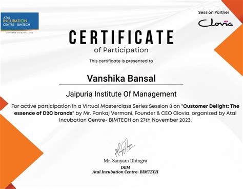 vanshika bansal on linkedin clovia