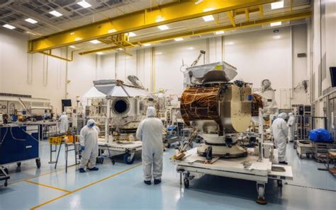 Premium Photo Aerospace Satellite Facility Assembly