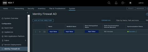VMware NSX For Identity Firewall Use Case Networking Security