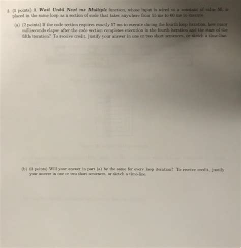 3 5 points a wait until next ms multiple function