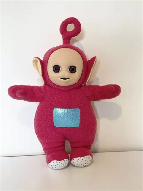Vintage Teletubbies Soft Toy Po Red 1996 Plush 10” Open Shut Eyes £9