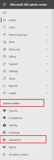Manage Sharing Policies From Sharepoint Admin Center Code Sharepoint