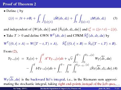 Stochastic Equations Of Super L E Vy Process With General Branching