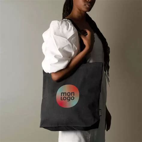 Sac Coton Recycle T Bottom Personnalisable Kindry Dark Bagage