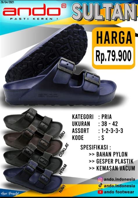 New Ando Ando Sultan Sandal Ando Pria Trendy Lazada Indonesia
