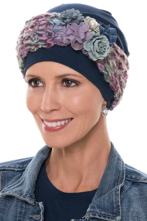Chunky Knit 3D Flower Headband Hat Accessory Ear Warming Cuff
