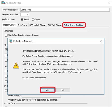 Knowledge Area Cisco ASA Route Map ASDM