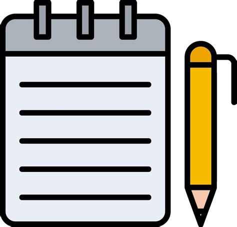 Notepad Icon Design Symbol 54095293 Vector Art At Vecteezy
