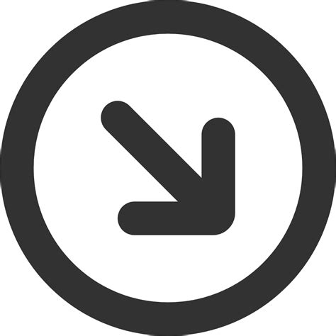 Arrow Down Right Circle Icon Download For Free Iconduck