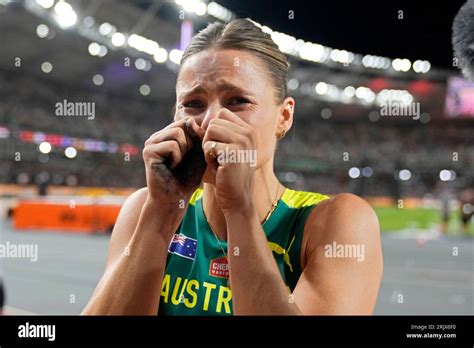 Nina Kennedy Of Australia Reacts After Winning The Gold Medal In The