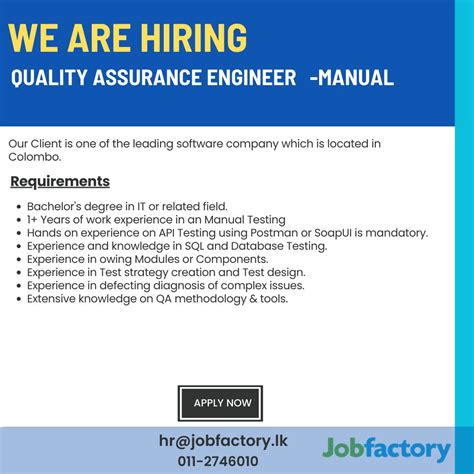 Guwani Madusha On Linkedin Qualityassuranceengineer Hiringnow