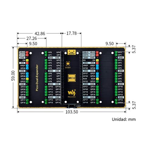 Dual Expander Raspberry Pi Pico Microbot México