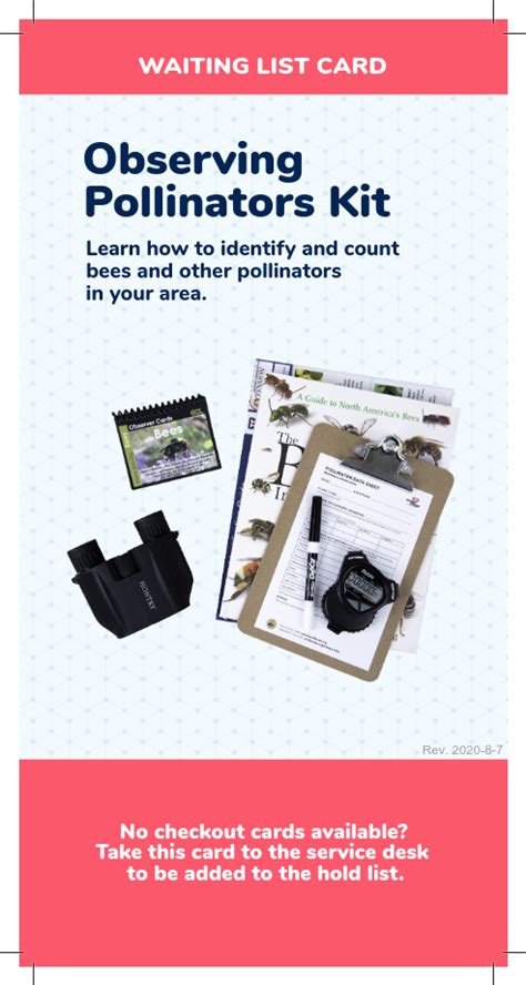 Library Kit Building Guide Observing Pollinators Scistarter
