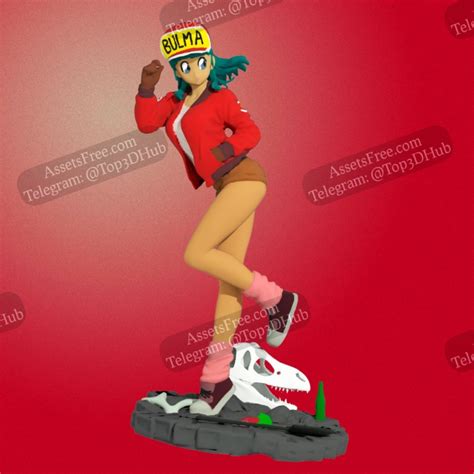 Bulma Dragon Ball 3d Print Model Download Free