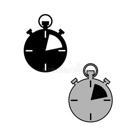 Stopwatch Icons Set Time Measurement Symbols Chronometer Vector Design Vector Illustration