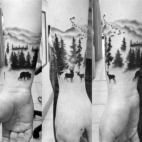 101 Forest Tattoo Designs For Men Wilderness Tattoos For Men Forearm