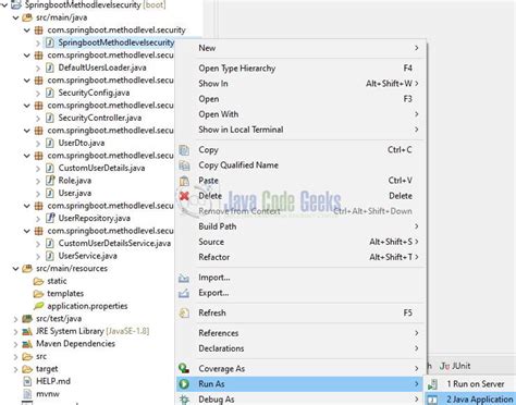 Spring Boot Method Level Security Java Code Geeks