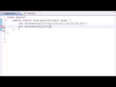Java Programming Tutorial Multidimensional Arrays Youtube