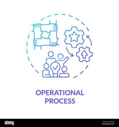 Operational Process Blue Gradient Concept Icon Stock Vector Image And Art