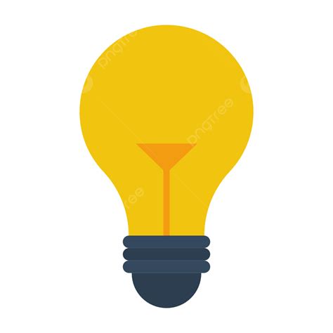 Gambar Ikon Vektor Bola Lampu Ide Ide Bohlam Bolam Pn