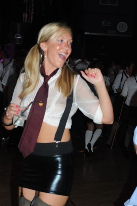 Lovely Ladies In Leather Blonde Girl In Tight Black Pvc Mini Skirt