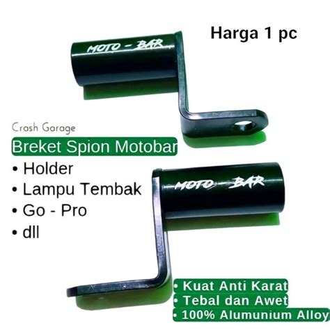Jual Breket Dudukan Lampu Di Spion Universal Motor Bahan Aluminium Cnc 1pc Shopee Indonesia