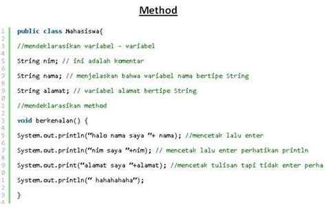 Tugas Pemrograman Java Implementasi Dari Beberapa Istilah Di Dalam Java