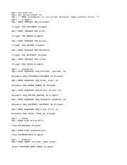 Project 3 Output SQL SQL SQL SQL SQL Set Echo On Set Serveroutput On