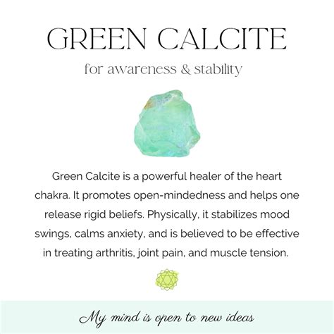 Raw Green Calcite Crystal For Emotional Balance And Anxiety