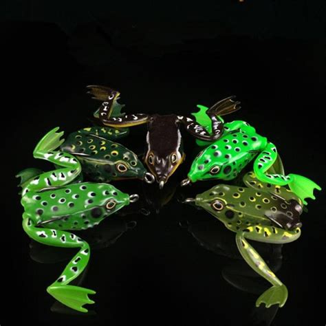 Us 1699 Rubber Frog Fishing Bait Realistic Frog Lure