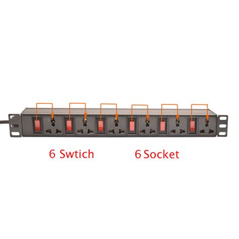 Server Rack PDU Power Strip Power Distribution Unit Socket Ways Universal Extension Socket