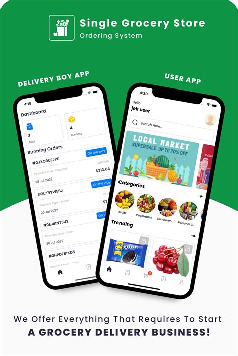 Single Grocery Store Flutter Mobile Apps With Laravel Admin Panel