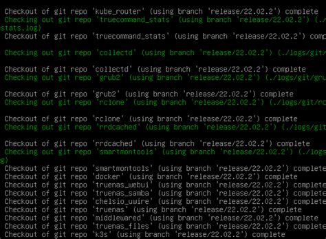 Build TrueNAS Scale Release Version From Git Repo TrueNAS Community