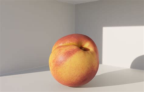 Peach Photoscan 3d Model Cgtrader