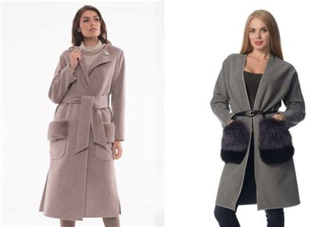 Пальто-халат – с поясом, капюшоном, мехом, запахом, оверсайз, короткое ...