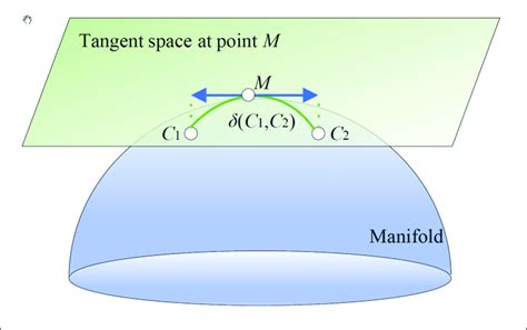 A Riemannian Manifold And Its Tangent Space Download Scientific Diagram